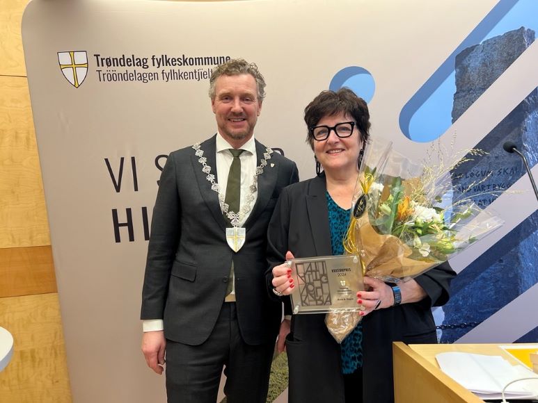 Anne B. Ragde fikk kulturprisen 2024 - Trøndelag fylkeskommune